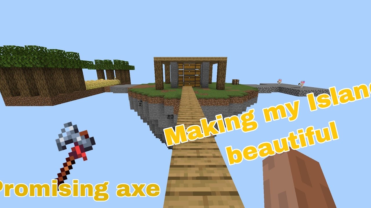 Making My Island So Beautiful In Minecraft Hypixel Skyblock - YouTube