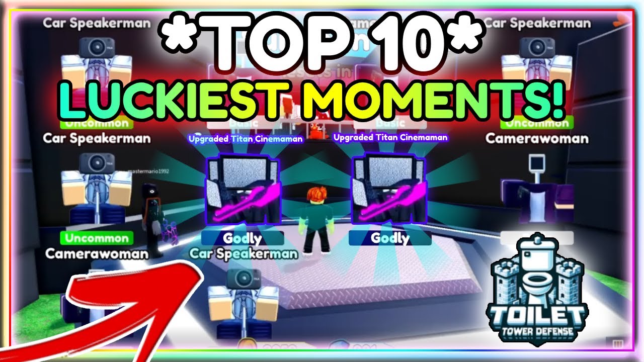 *BACK TO BACK OLD GODLY???* 10 Most Luckiest moments In Toilet Tower ...