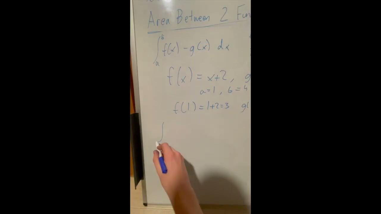 Barrow's Theorem (Area Between 2 Functions That do NOT Intersect) - Part 2 - YouTube