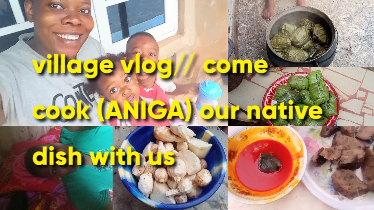 How to cook ANIGA (our igbo native dish) // XMAS VILLAGE VLOG. # ...