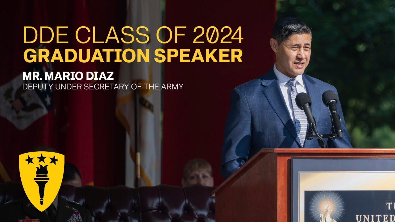 DDE Class of 2024 Graduation Speaker | Deputy Under Secretary of the ...
