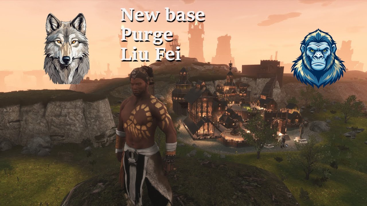 Conan exiles showing base, Purge level 5 and a step for Liu Fei - YouTube