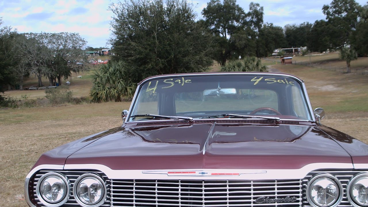 1964 Chevy Impala SS Hardtop Maroon RennMD121116 - YouTube
