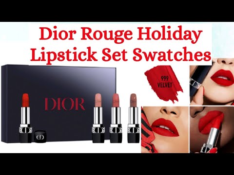 Dior Rouge Lipstick Set | Holiday 2021 | Dior Mini Rouge Set |dior ...
