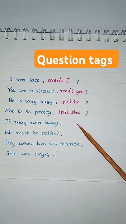 Question Tags - YouTube