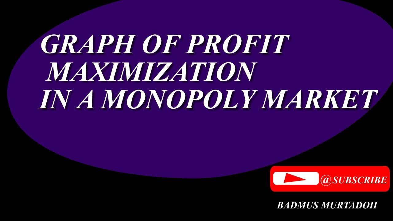 GRAPH OF PROFIT MAXIMIZATION IN A MONOPOLY MARKET - YouTube