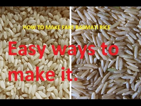 How to make FAKE BASMATI RICE with plastic - YouTube