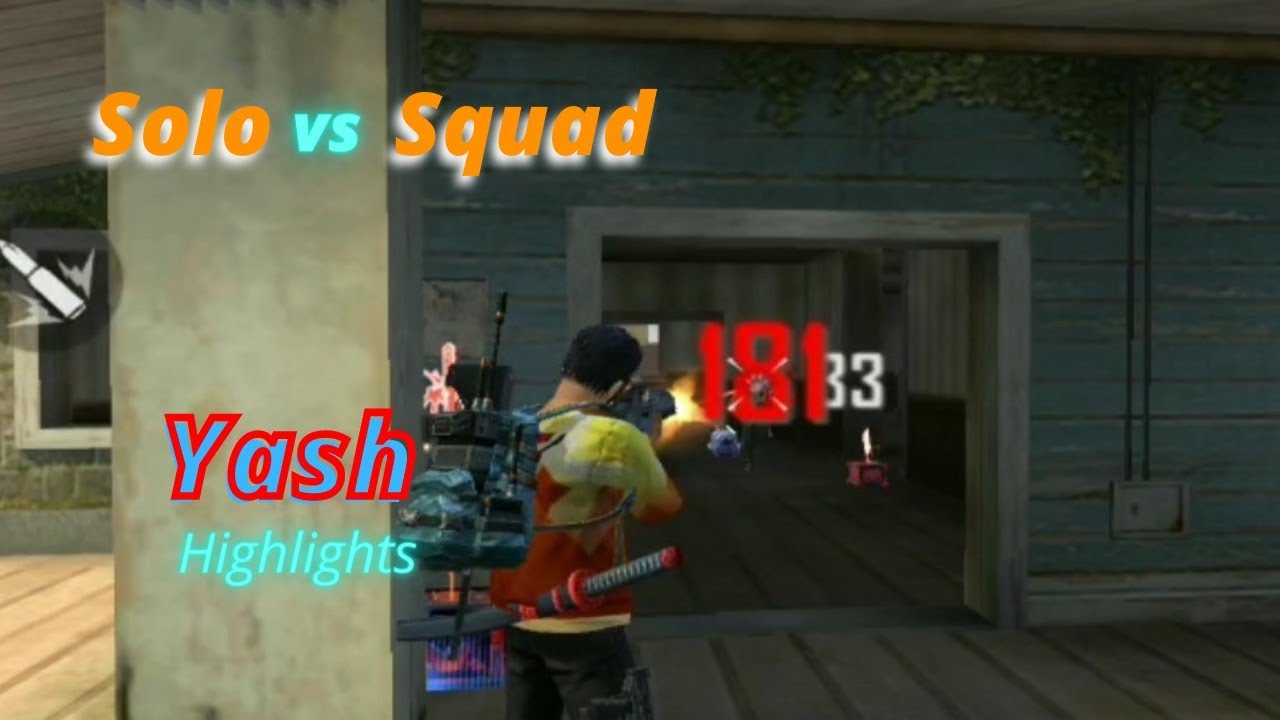 Solo vs Squad | The Yash Games #gaming #garenafreefire #ajjubhai #totalgaming - YouTube