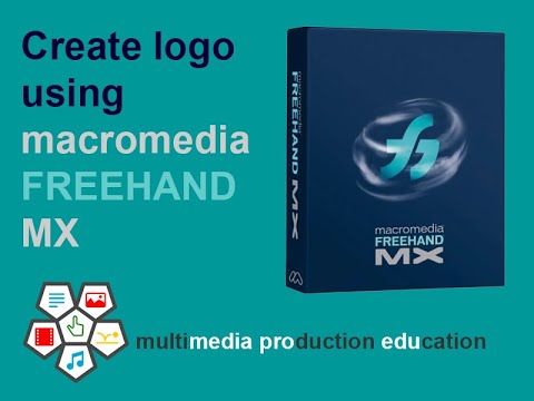 Macromedia Freehand MX create logo basic tutorial - YouTube
