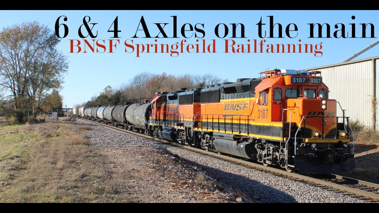 6 & 4 Axles on the main! BNSF Springfield Railfanning - YouTube