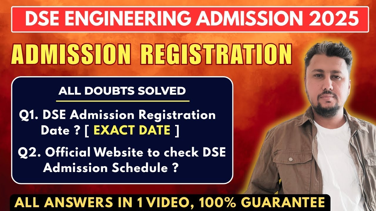 DSE Admission 2025 Registration kab se start hoga ! DSE Schedule ...