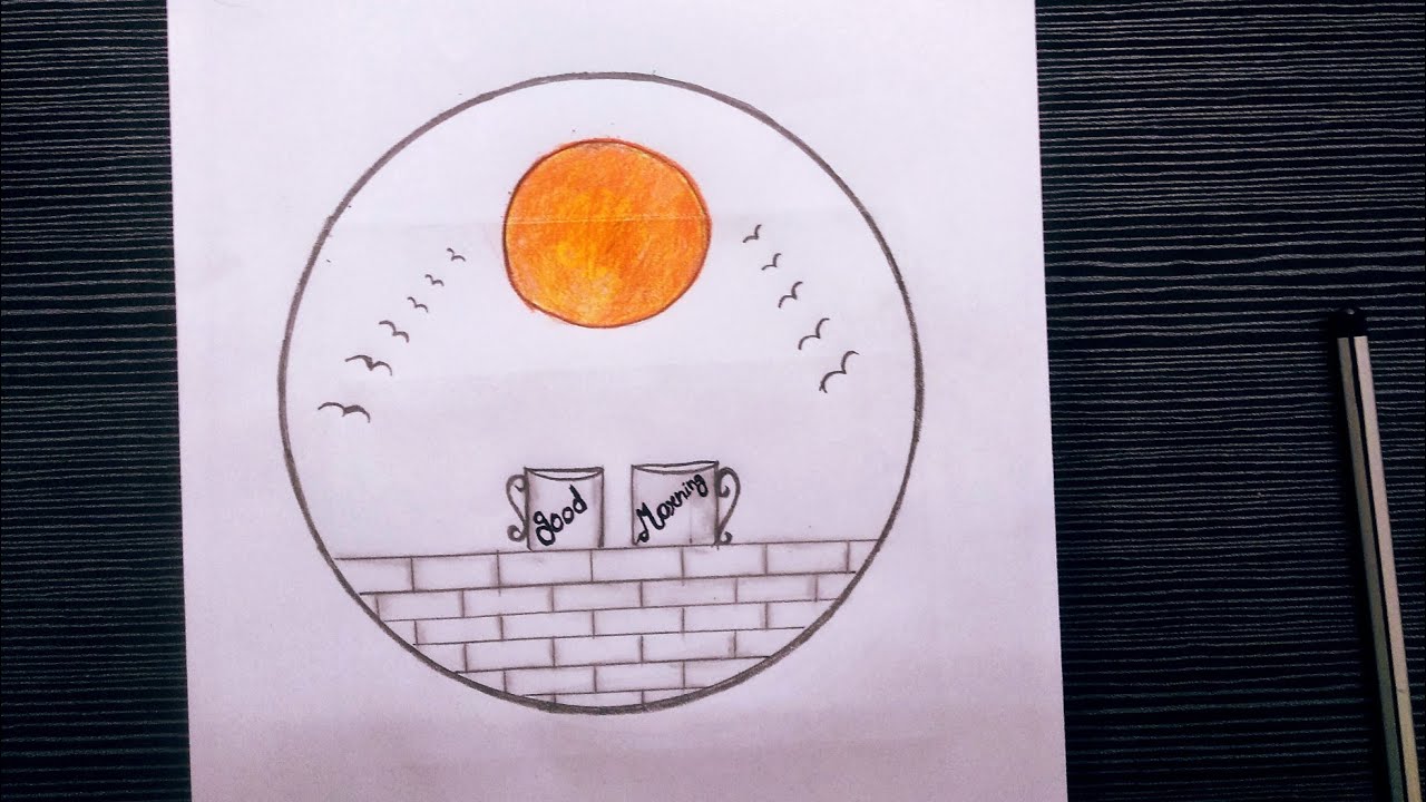 How to draw a good morning Cup ।। good morning easy drawing ।। - YouTube