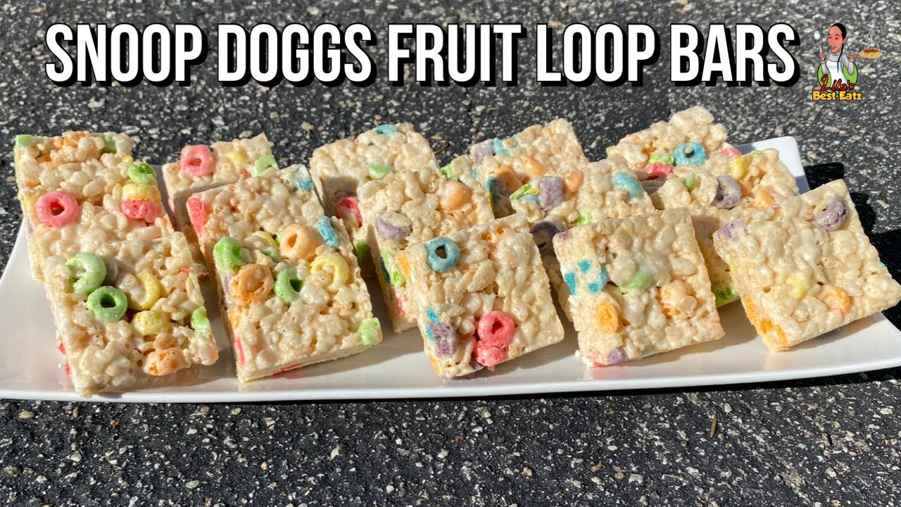 SNOOP DOGGS Fruity Loop Bars Recipe | How To Make Rice Krispies Treats | Goons With A Spoon ...