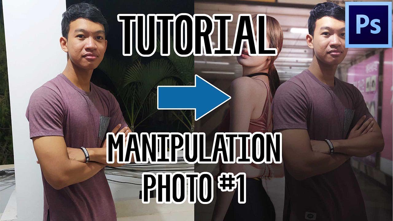 TUTORIAL PHOTOSHOP MANIPULASI FOTO BERSAMA ARTIS - TUTORIAL - YouTube