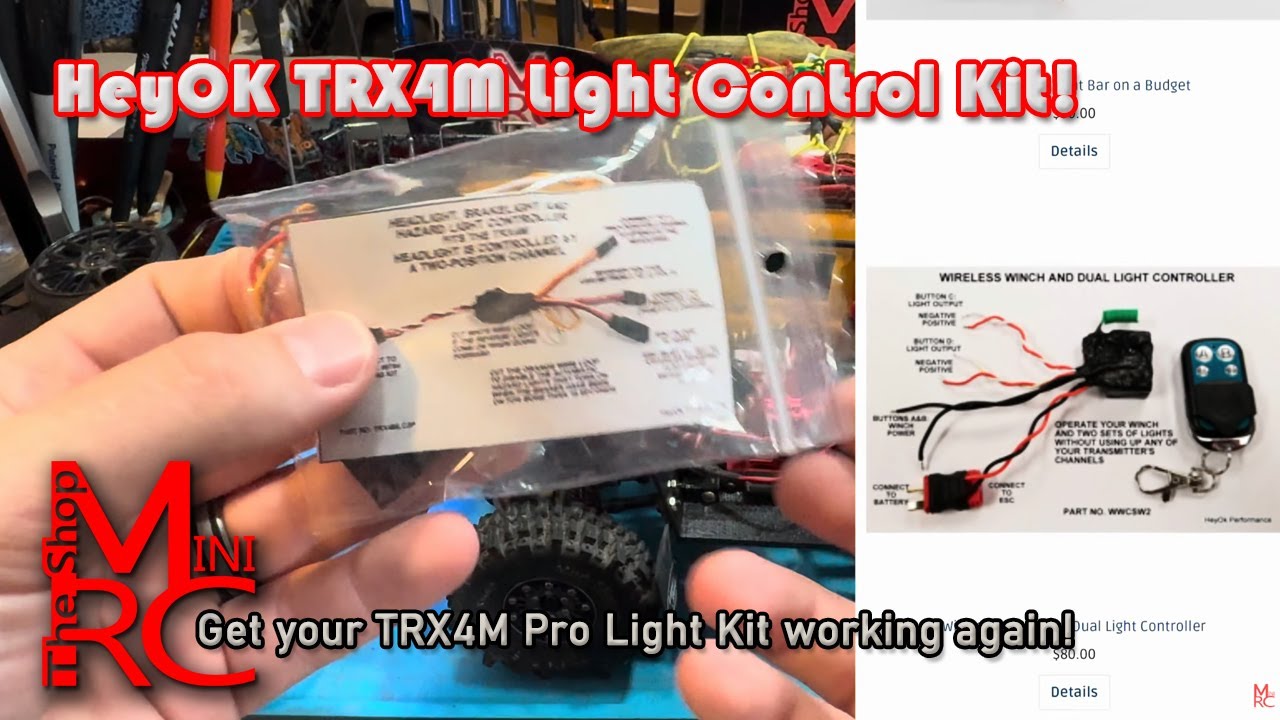 HeyOKPerformance Light Harness for the TRX4M pro light kit! - YouTube