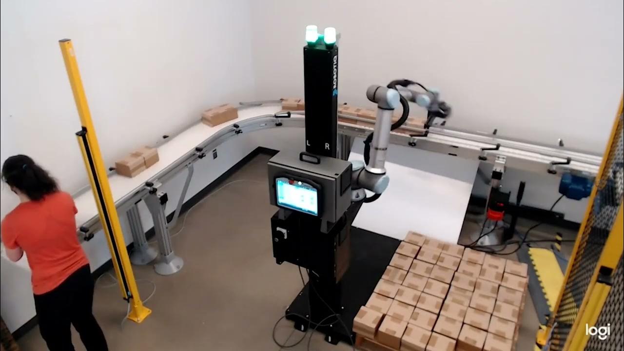 Robotiq Palletizing Solution | Use case | Dual pick - 3.4 kg boxes - YouTube