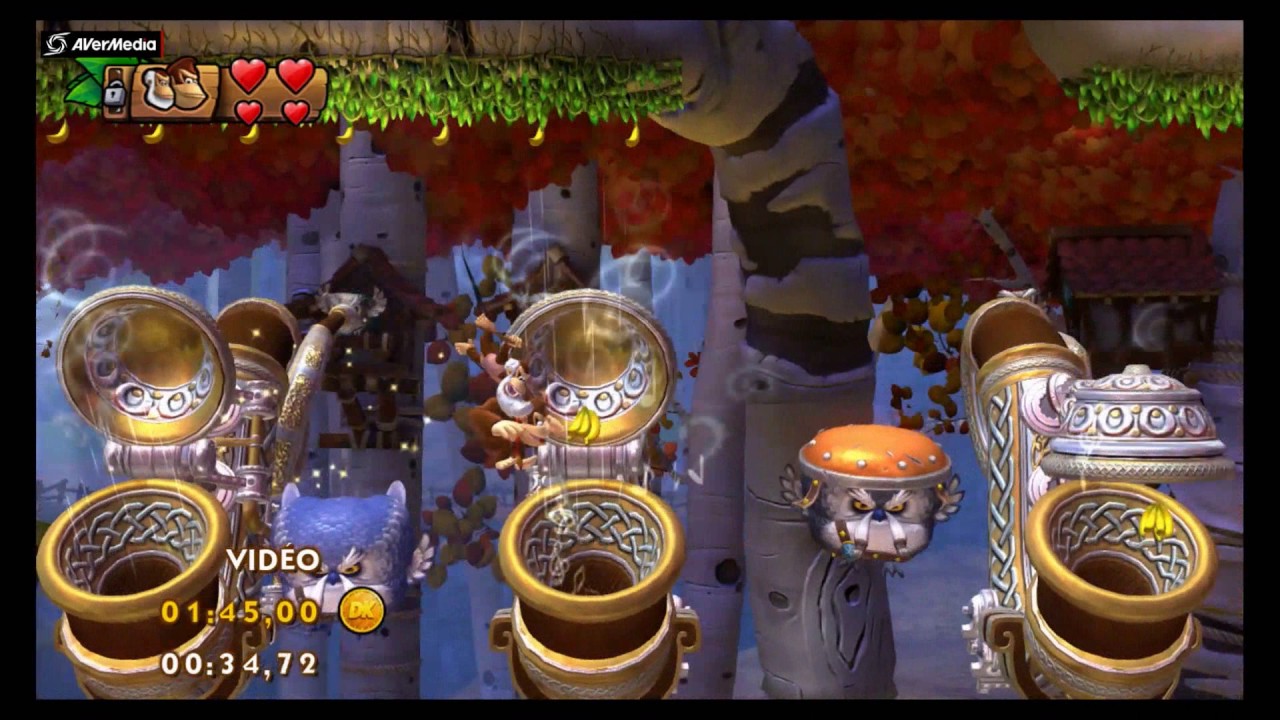 DK Country Tropical Freeze : Time attack Shiny gold // Horn Top Hop 2-3 ...