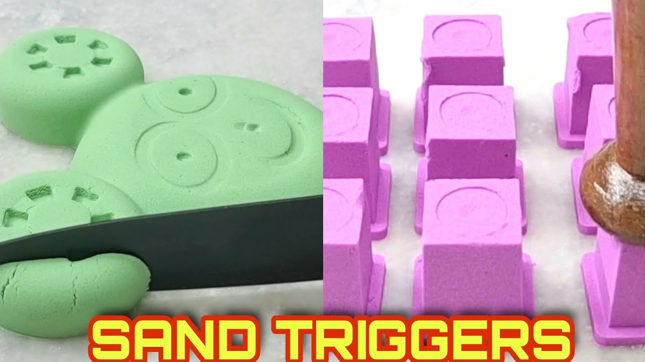 Sand Triggers,Kinetic Sand Cutting,300 Moves And Relaxfull, Very ...