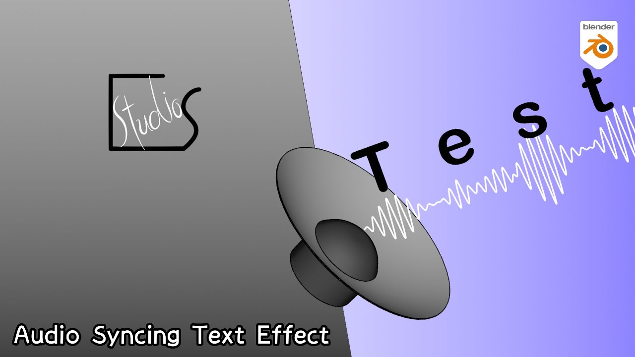 Text Effect with Blender: Audio Syncing Text Effect [tutorial] - YouTube