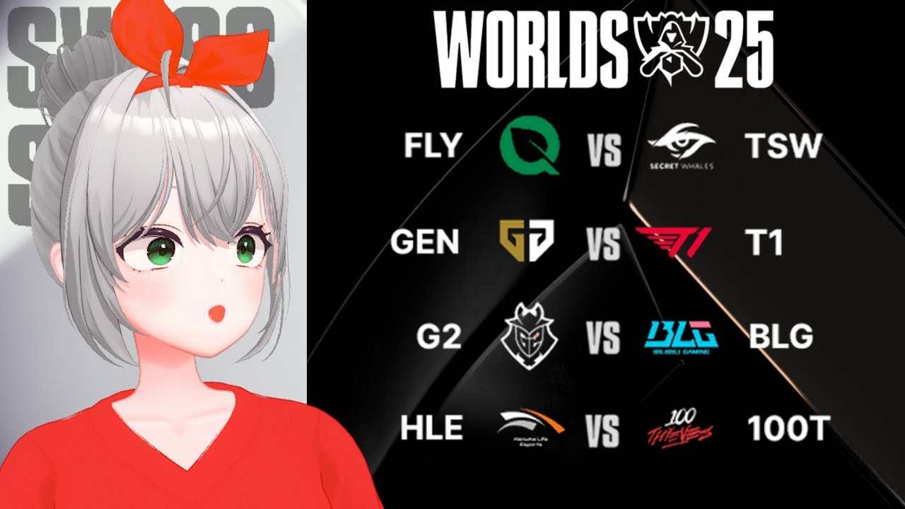 🔴 WORLDS COSTREAM - FLY vs TSW / GEN vs T1 / G2 vs BLG / HLE vs 100T ...