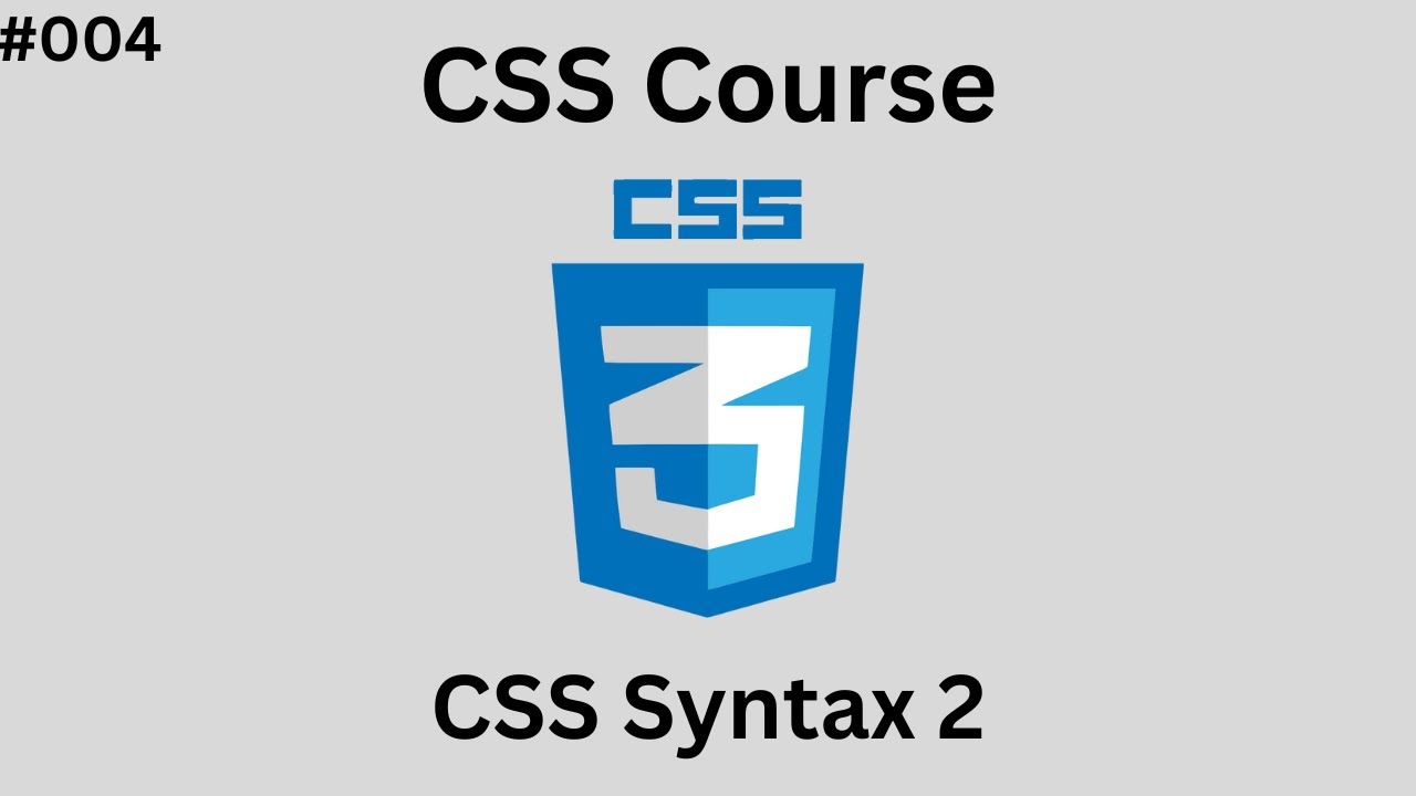 درس 004# - التعرف على بنية الكود في ال CSS | الجزء الثاني | [ كورس CSS ] - YouTube