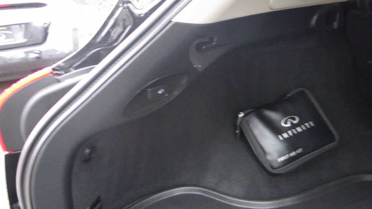2012 Infiniti EX35, Black Obsidian - STOCK# 13934A - Trunk - YouTube