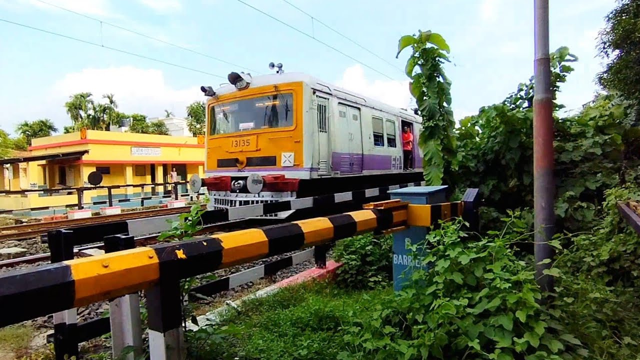 Newly Painted Colourful EMU Local Train । BANDEL-KATWA Local Train ...