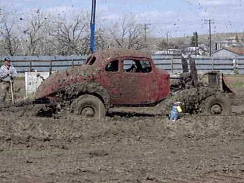 Mud Bog, 1937 Hudson Terraplane, 454 engine, Glasgow Montana - YouTube
