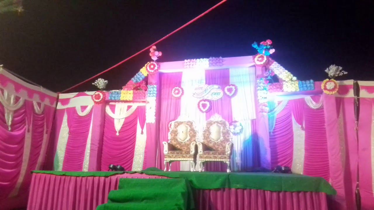 Sadi decoration jyoti tent house jalund - YouTube