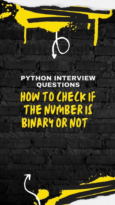 Check Whether A Given Number Is Binary Or Not In Python Education Trending Pythontutorial