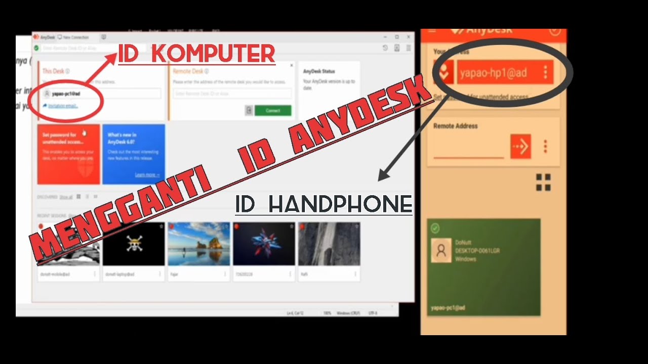 Cara Menganti ID dan Password verifikasi ANYDESK #2 | TUTORIAL - YouTube