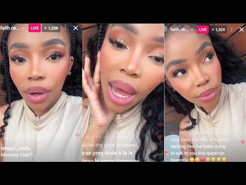 Queen Twerk Faith Nketsi finally Goes Live but why does she look like this😢