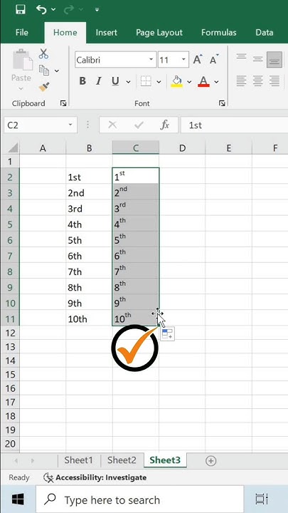 write 1st to 10th in excel 🙂 #excel #exceltricks #ytshorts #shorts # ...