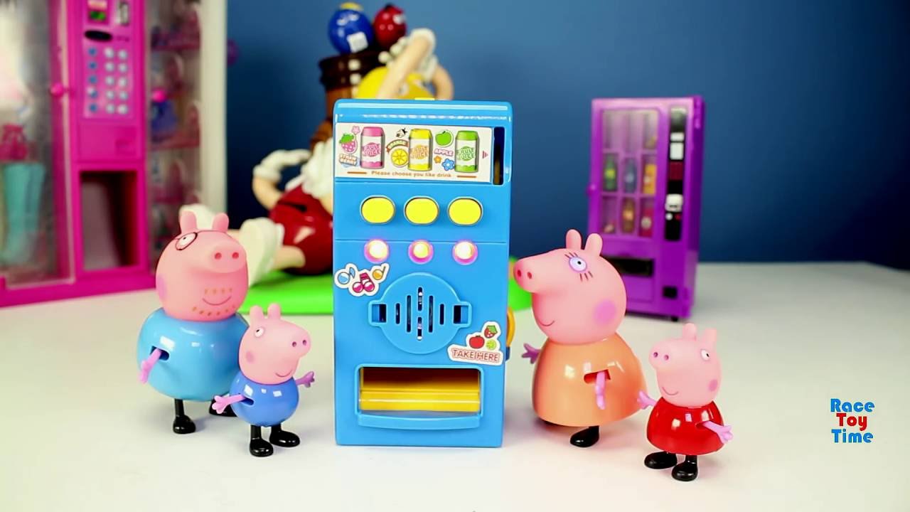 Minnie Mouse Peppa Pig Vending Machine Toy Set For Kids - YouTube