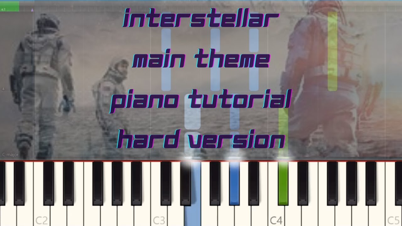 Interstellar - Main Theme Hard Piano Tutorial (Synthesia) With Sheet ...