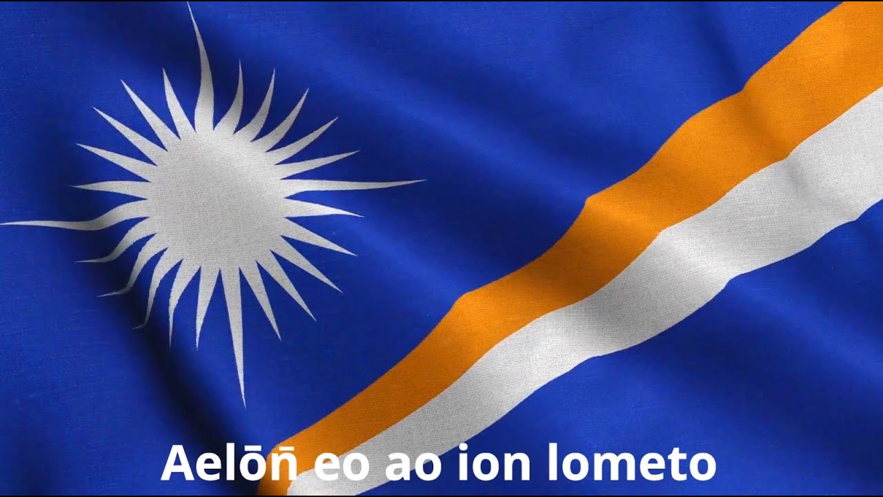 RMI National Anthem with Lyrics and Waving Flag - YouTube