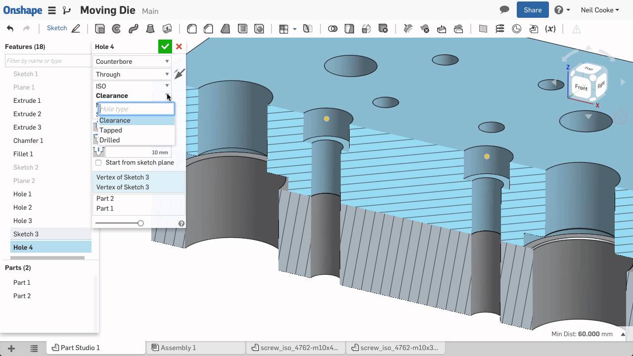 Hole Standards What s New In Onshape January 26 2016 YouTube hole-standards-what-s-new-in-onshape-january-26-2016-youtube