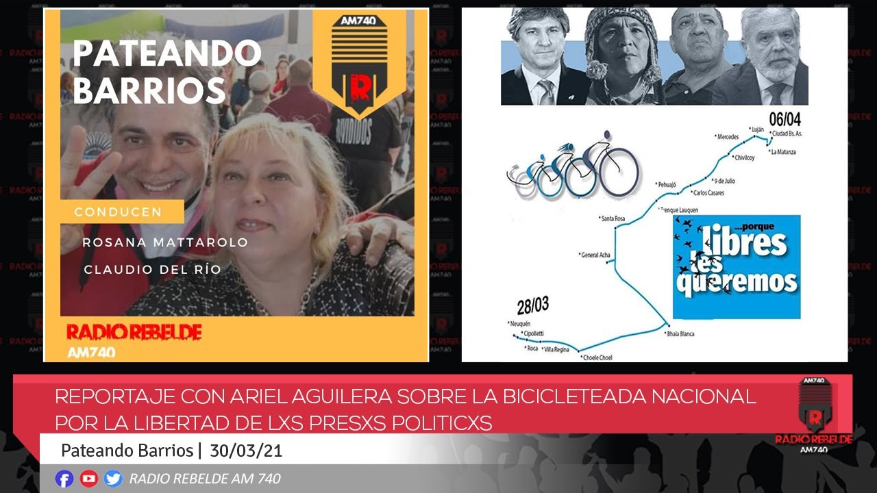 Reportaje con Ariel Aguilera sobre la bicicleteada nacional por la ...
