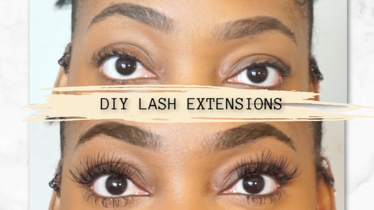 DIY EYELASH EXTENSION APPLICATION -ONLY $6! (Beginner Friendly) - YouTube