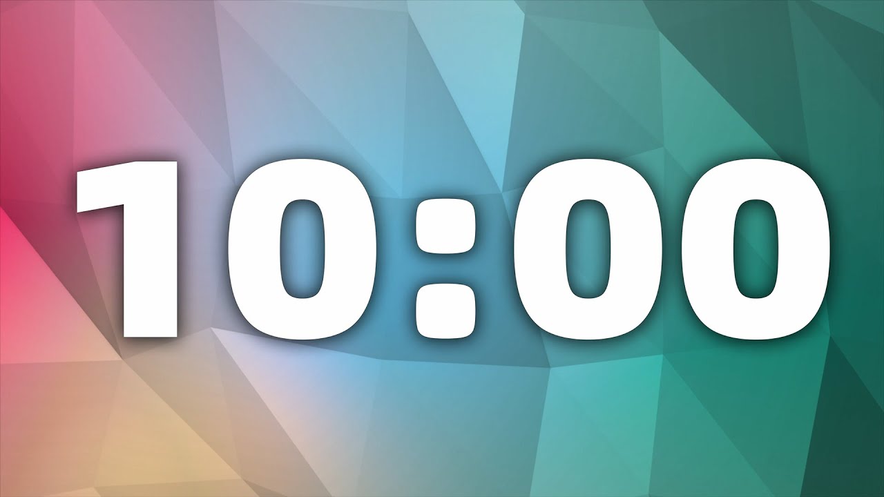 10 Minute Timer Countdown With Ticking & Alarm for Students / Classroom ...