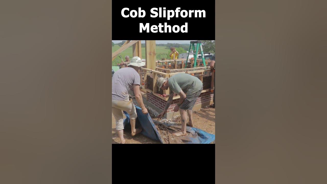 Building Cob Walls with Forms - Cob Slipform Method #cobhouse #affordablehousing #cobbauge - YouTube