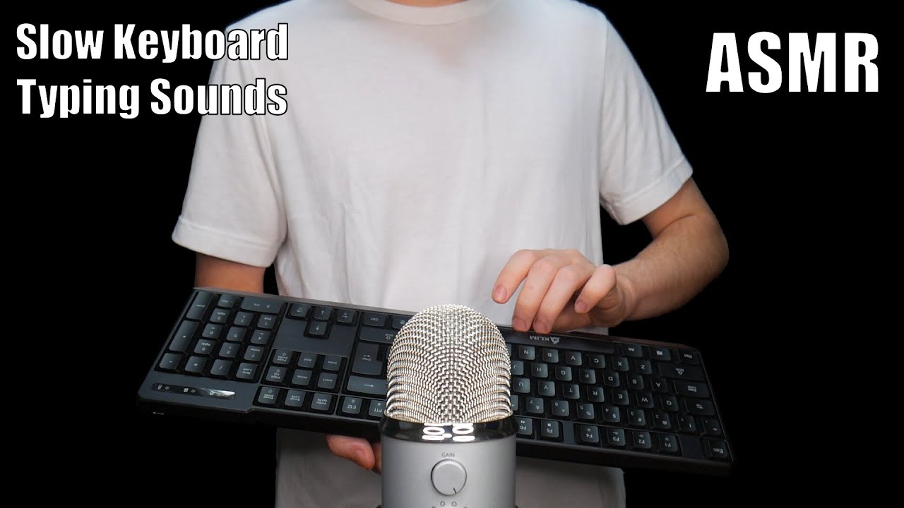Ultra Slow RAW Keyboard Typing Sounds [ASMR] - YouTube