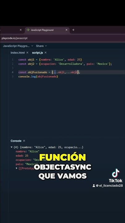 Fusionar Objetos En Javascript 🤓 Programador Programmer Javascript Parati Coder Css