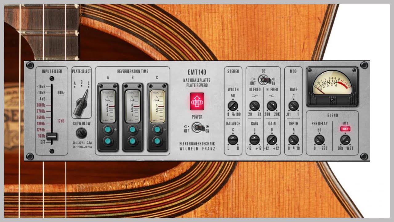 EMT® 140 Classic Plate Reverberator Plug-In | UAD Reverb on Acoustic ...