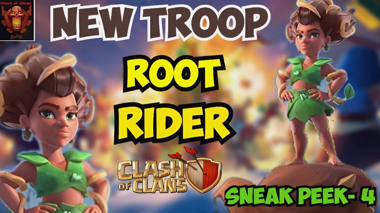 Root Rider - New Troop in Clash of clans, Townhall 16 New update #coc # ...