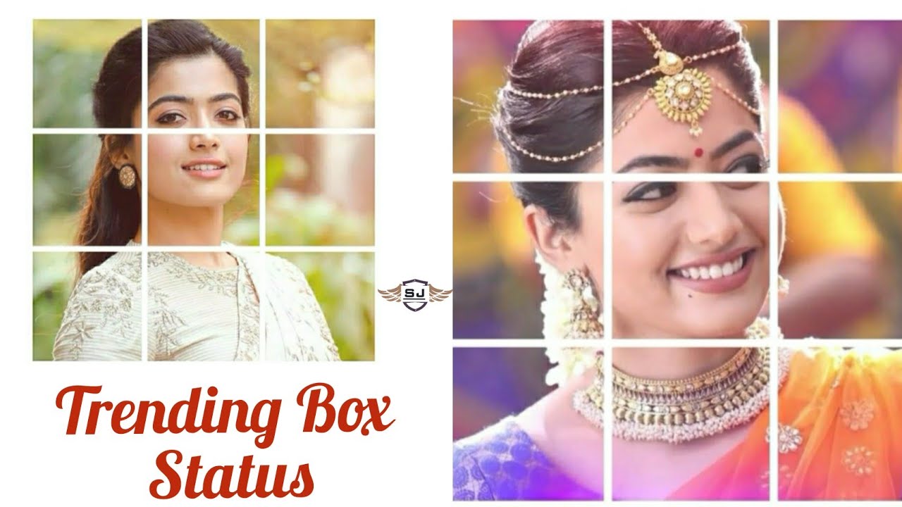 How to make New #trending Box status video in Kinemaster || New design ...