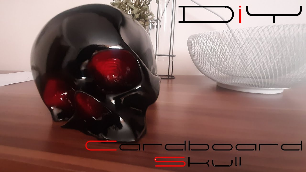DIY Cardboard Skull - YouTube
