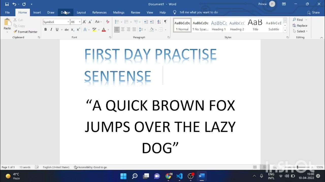 Typing Practice Day 1 A To Z All Alphabet Cover In One Sentence typing-practice-day-1-a-to-z-all-alphabet-cover-in-one-sentence