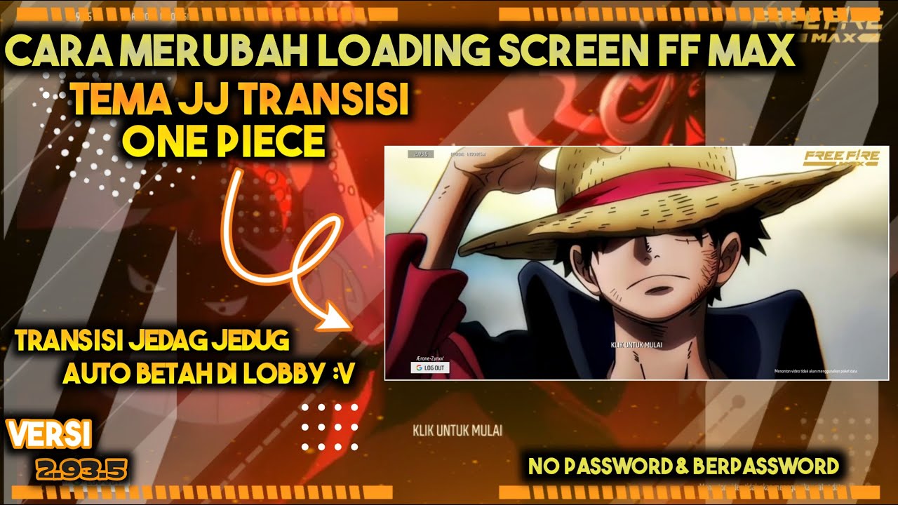 Loading Screen FreeFire Max Versi 2.93.5 Tema One Piece | RENDERNESS ...