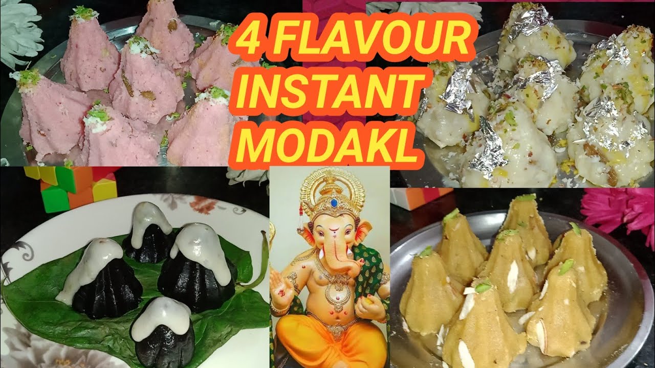 4 modak recipes in 15 min| Ganesh chaturthi me banaye ghar ke hi kuch ...